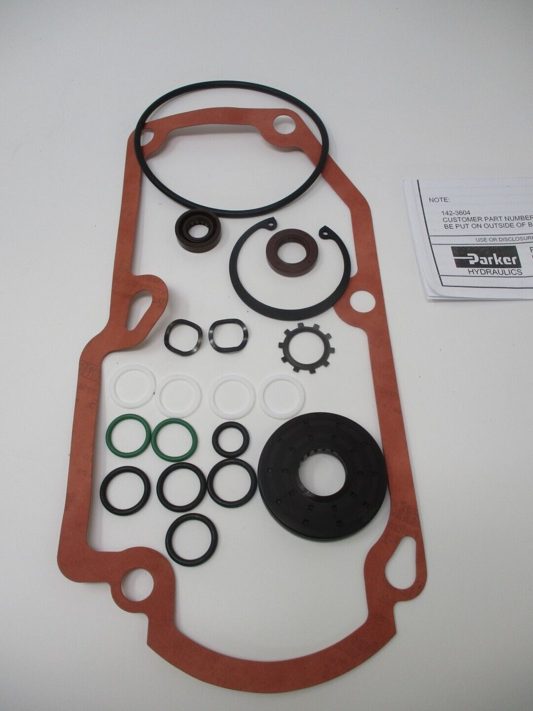 Genuine Toro Exmark 142-3604 Hydraulic Hydro Rebuild Seal Kit for Wheel ...
