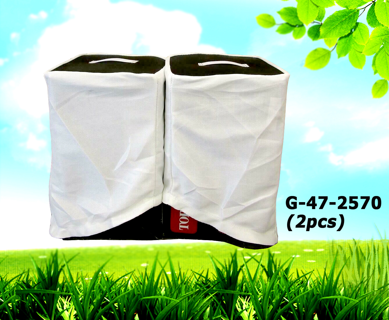 2 Toro 47-2570 Riding 32” Lawnmower Bag Twin Bagger Lawn Tractor Lawn ...
