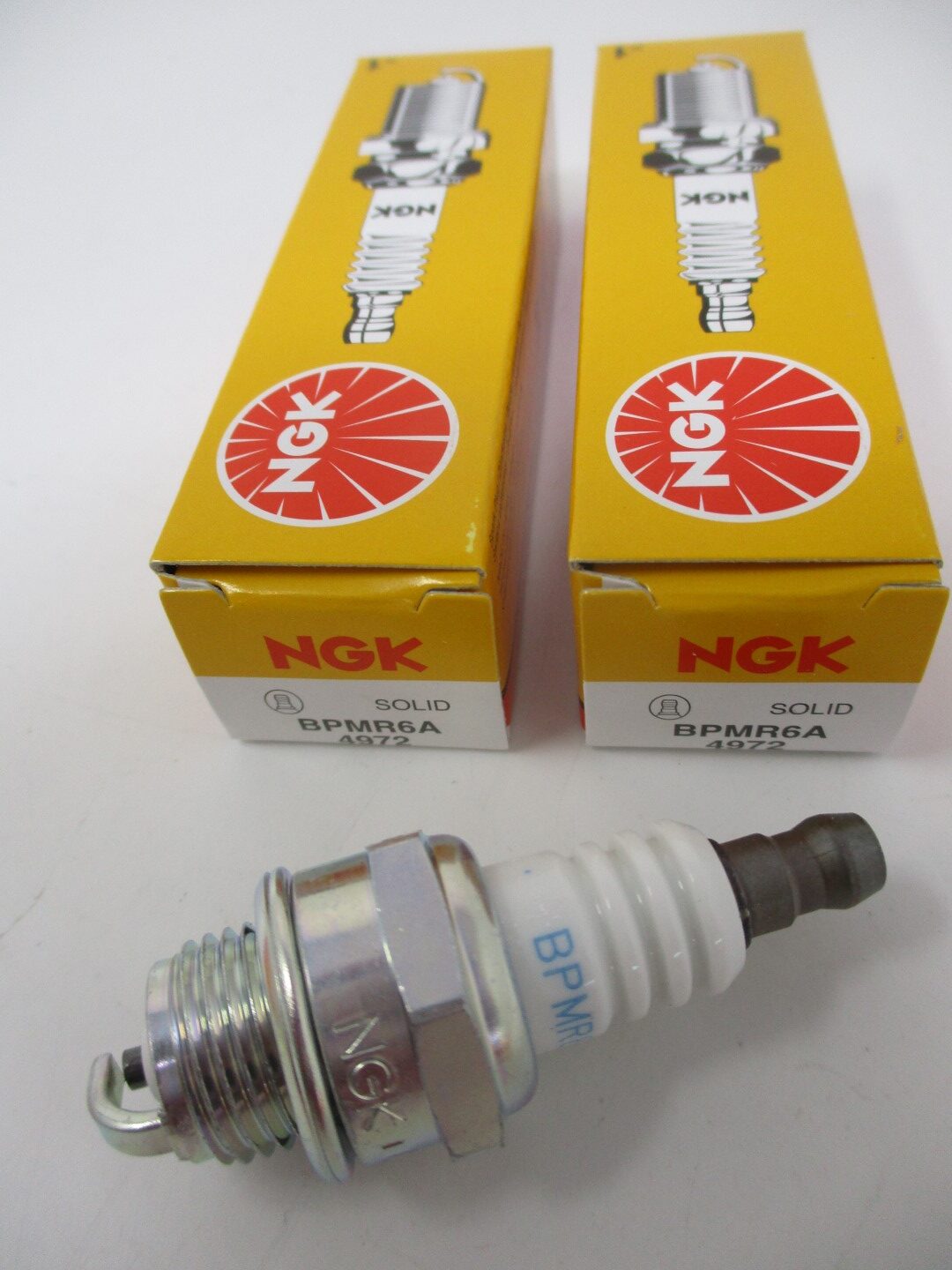 2 Genuine NGK 4972 BPMR6A Spark Plugs | Red Rock Turf and Carts